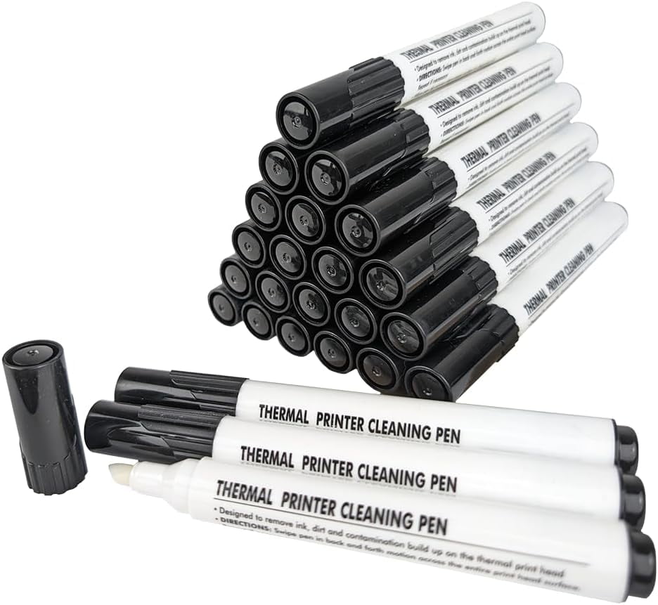 Thermal Printer Cleaning Pen - 24 Pack - Sticky Thermal Printer ...