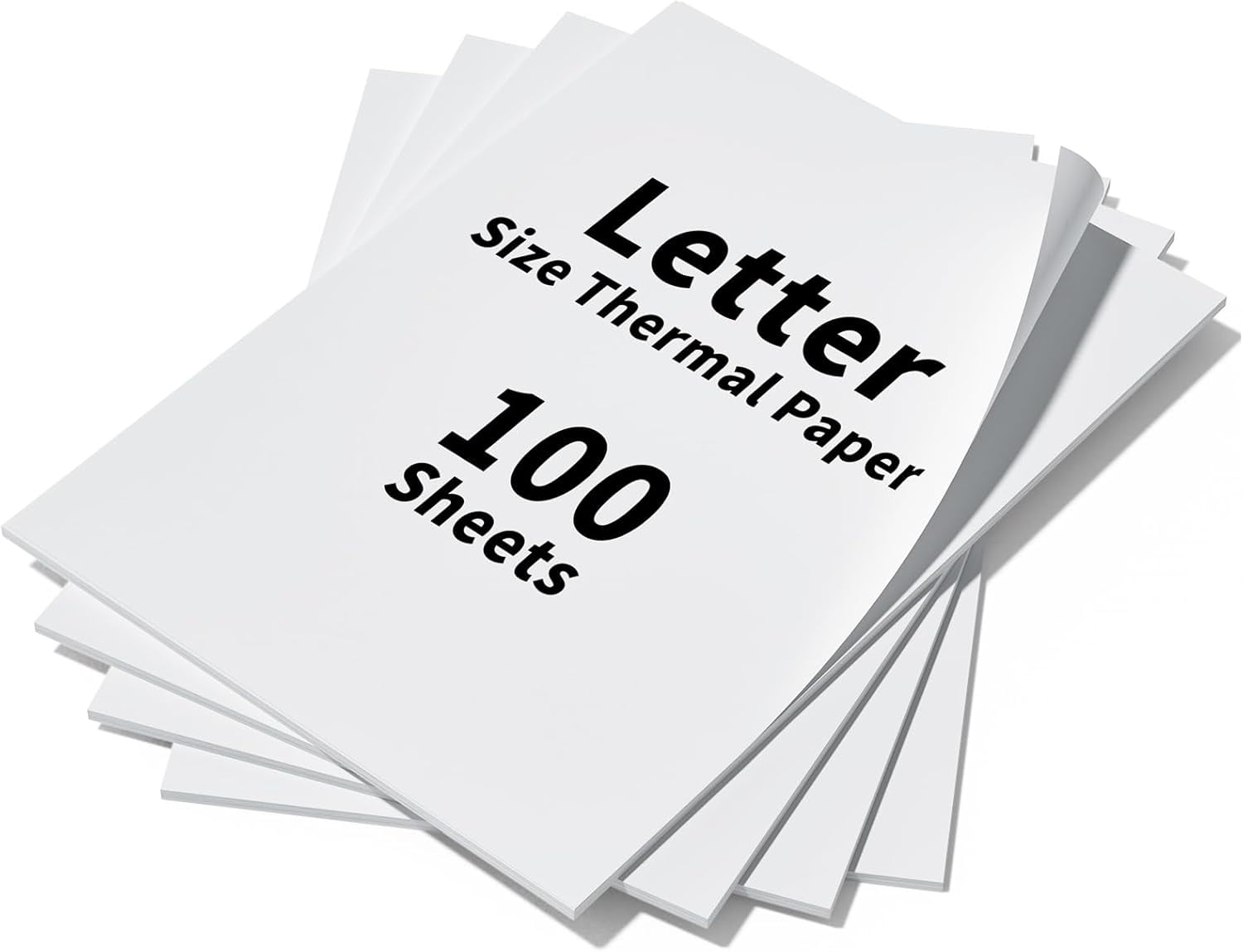 Thermal Printer Paper 8.5 x 11 Inches, 100 Sheets US Letter Size ...