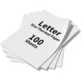 Thermal Printer Paper 8.5 x 11 Inches, 100 Sheets US Letter Size ...