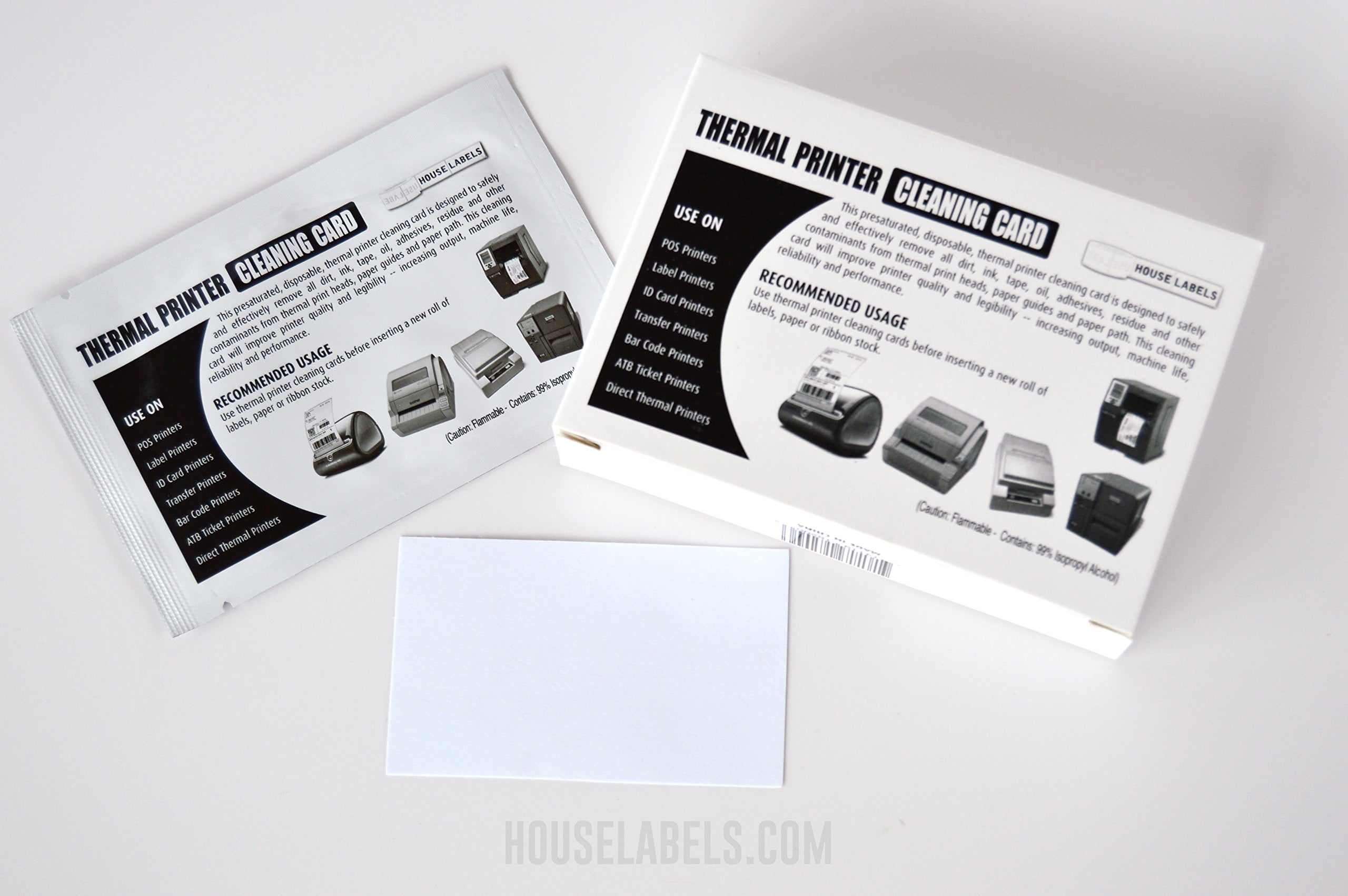 Thermal Printhead Cleaning Cards for DYMO BROTHER ZEBRA, 100 ...