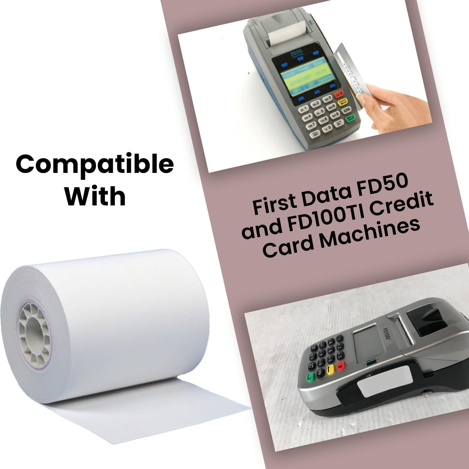 Thermal Receipt Paper - BPA Free, Shrink Wrapped Rolls - Compatible ...