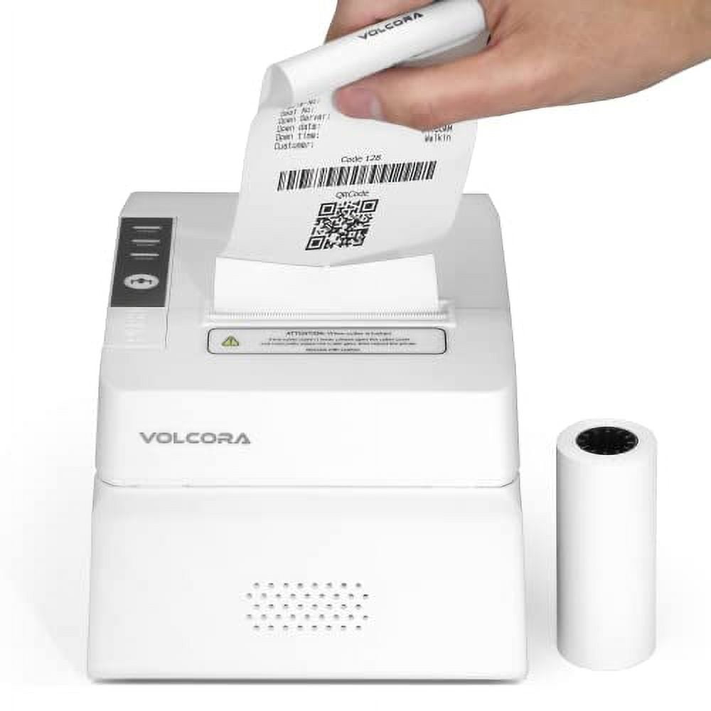 Thermal Receipt Printer, 80mm USB/Bluetooth POS QR Code Printer with ...