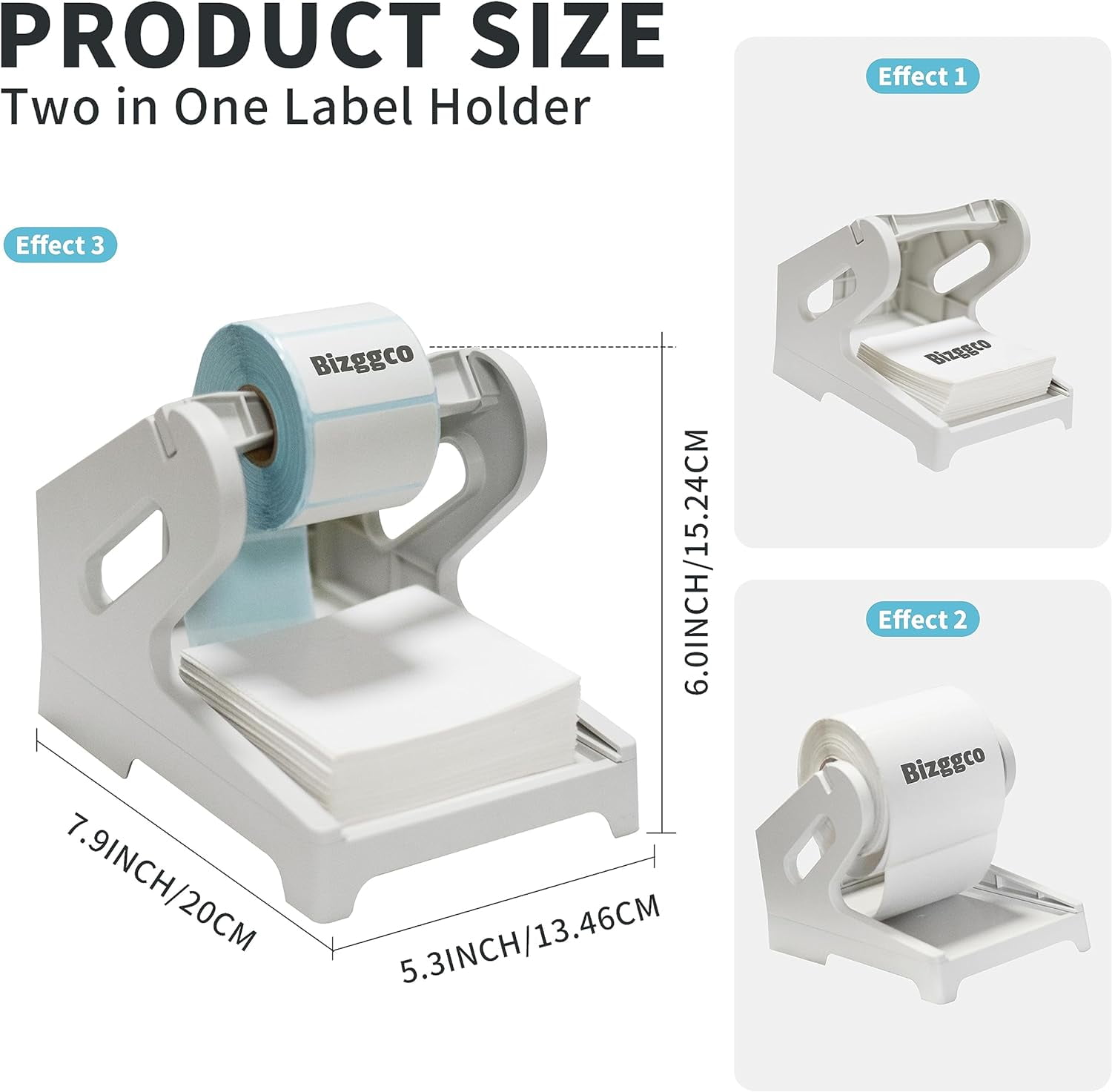 Thermal Shipping Label Holder For Rolls & Fan-Folds, Desktop Printer ...