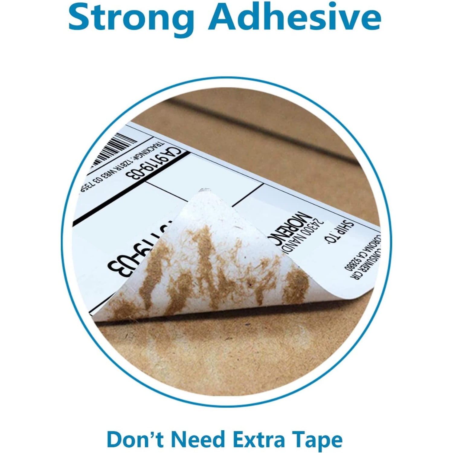 Thermal Shipping Labels 3.9x5.9inch, Self-Adhesive Fanfold Shipping ...