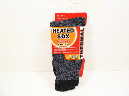 Thermal Socks Mens Heavy Duty Winter Warm Thermals Sock Heated Sox Size ...