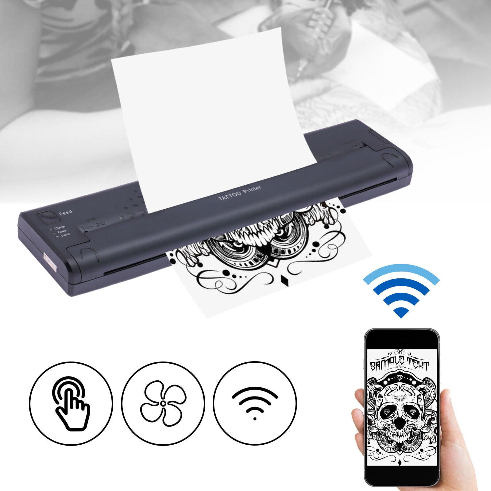 Thermal Stencil Paper Printer Tattoo Transfer Copier Printer Machine ...