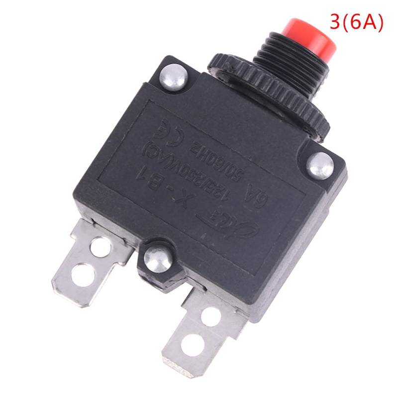 Thermal Switch Circuit Breaker Overload Protector 5A 6A 8A 10A 15A 20A ...