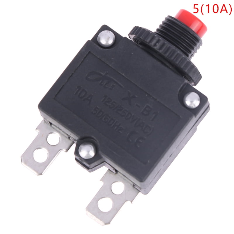 Thermal Switch Circuit Breaker Overload Protector 5A 6A 8A 10A 15A 20A ...