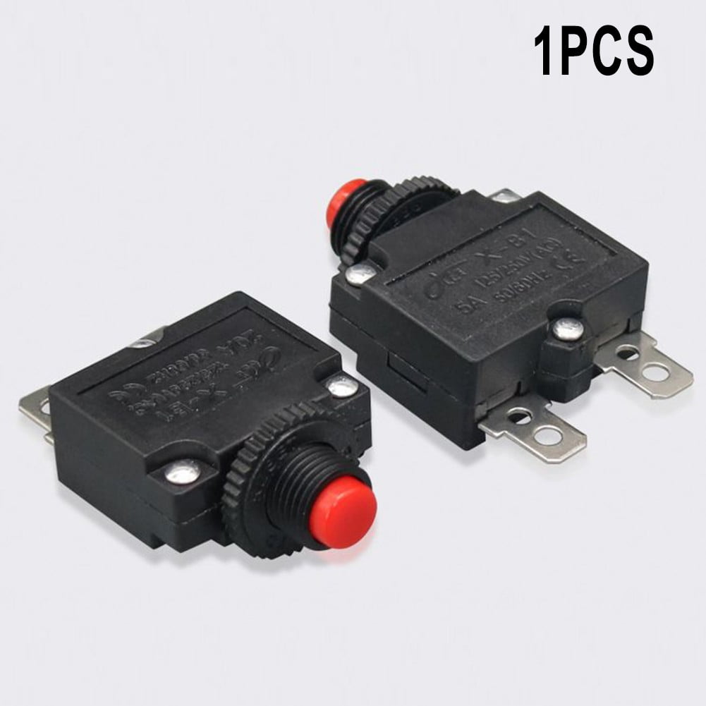 Thermal Switch Overcurrent Protector Overload Protector Button 5A/10A ...