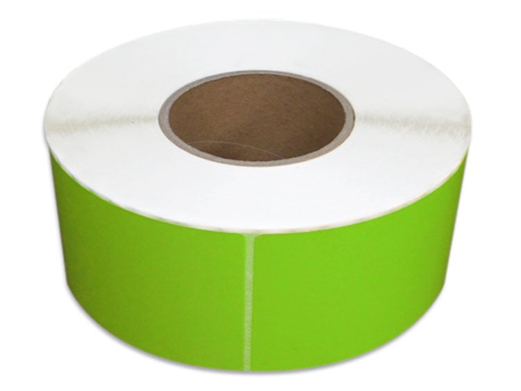 Thermal Transfer Color Labels - Green, 4" x 6" 3" Core Required Ribbon ...