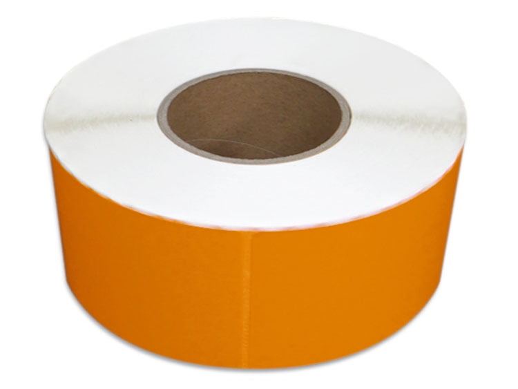 Thermal Transfer Color Labels - Orange, 4" x 6" 3" Core Required Ribbon ...