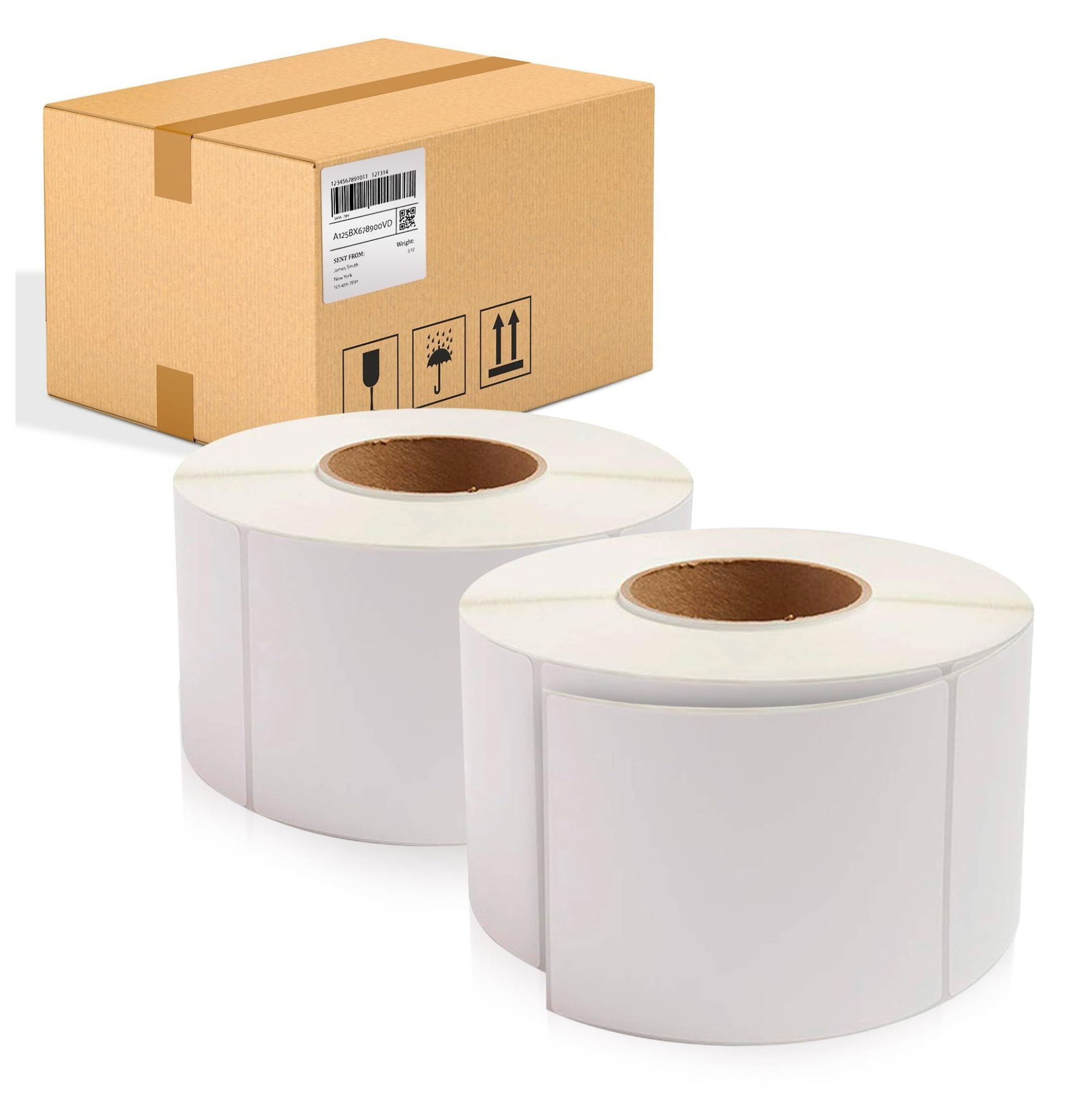 Thermal Transfer Labels 4x5, 4760 Labels/Pack - Industrial Shipping ...