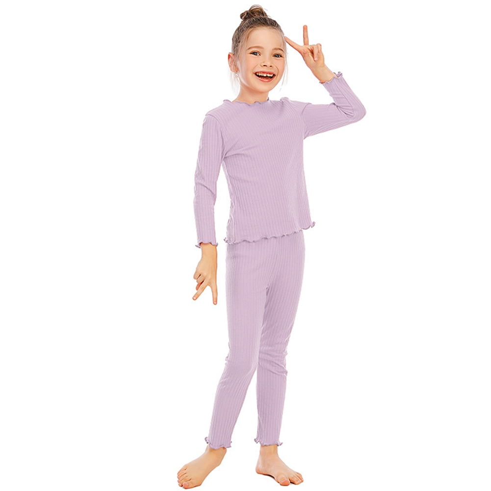 Thermal Underwear For Girls (Thermal Long Johns Set) Shirt & Pants ...