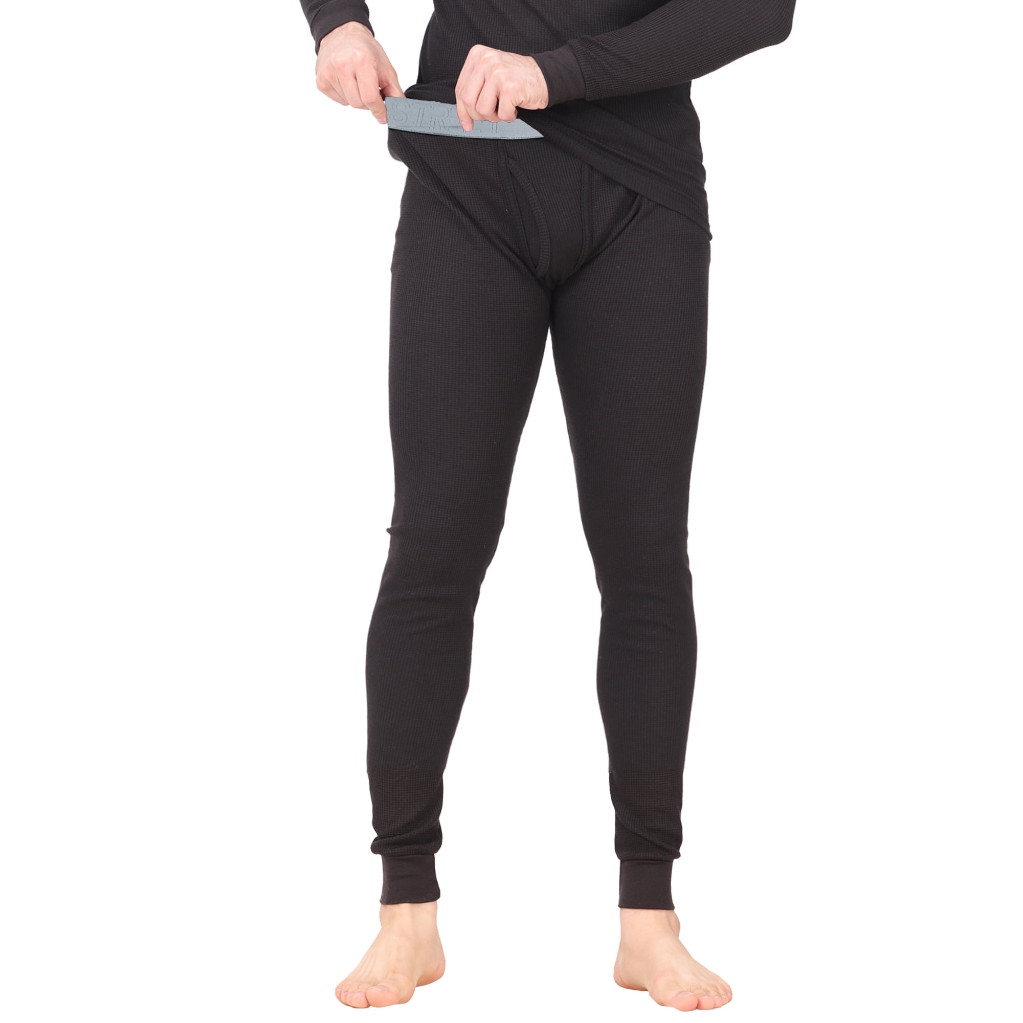 Thermal Underwear Pants For Men Long Johns Cotton Blend Base Layer ...