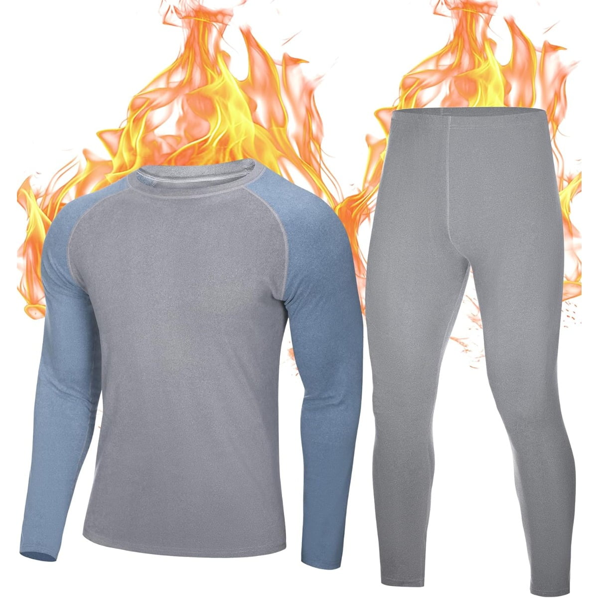 Thermal Underwear for Men: Fleece Lined Long Johns Base Layer, Extreme ...