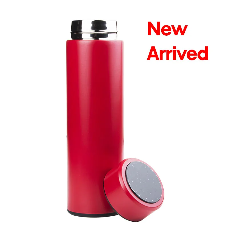 Thermal Water Bottle Digital Thermos Stainless Steel Tea Infuser Cup ...