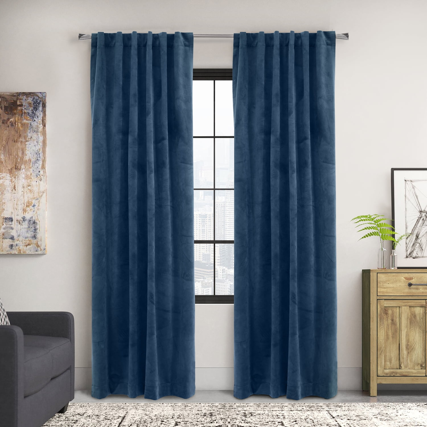 Thermalogic Seren Classic Velvet Room Darkening Dual Header Energy ...