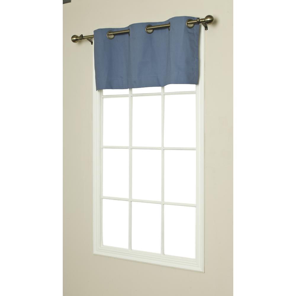 Thermalogic Weathermate Grommet Curtain Valance 40 x 15 in Blue ...