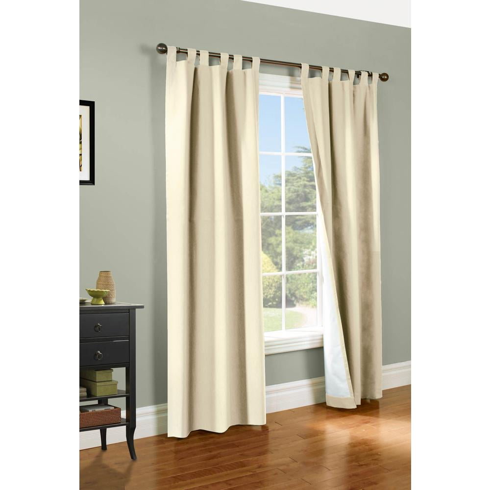 Commonwealth Weathermate 63" Tab Curtain Panel in Natural (Set of 2 ...