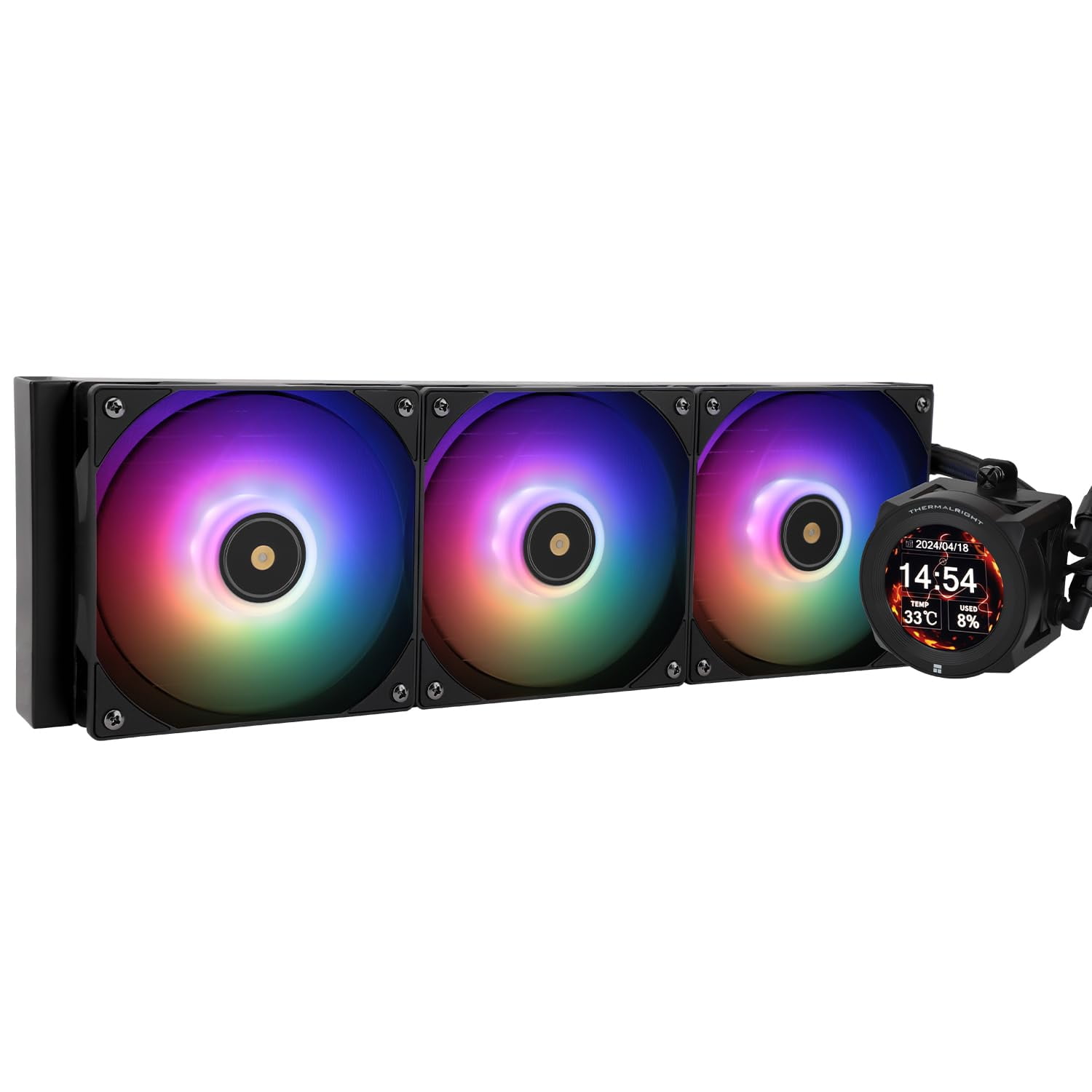 Thermalright CORE Vision 360 RRF12 Black ARGB-360mm AIO CPU Liquid ...