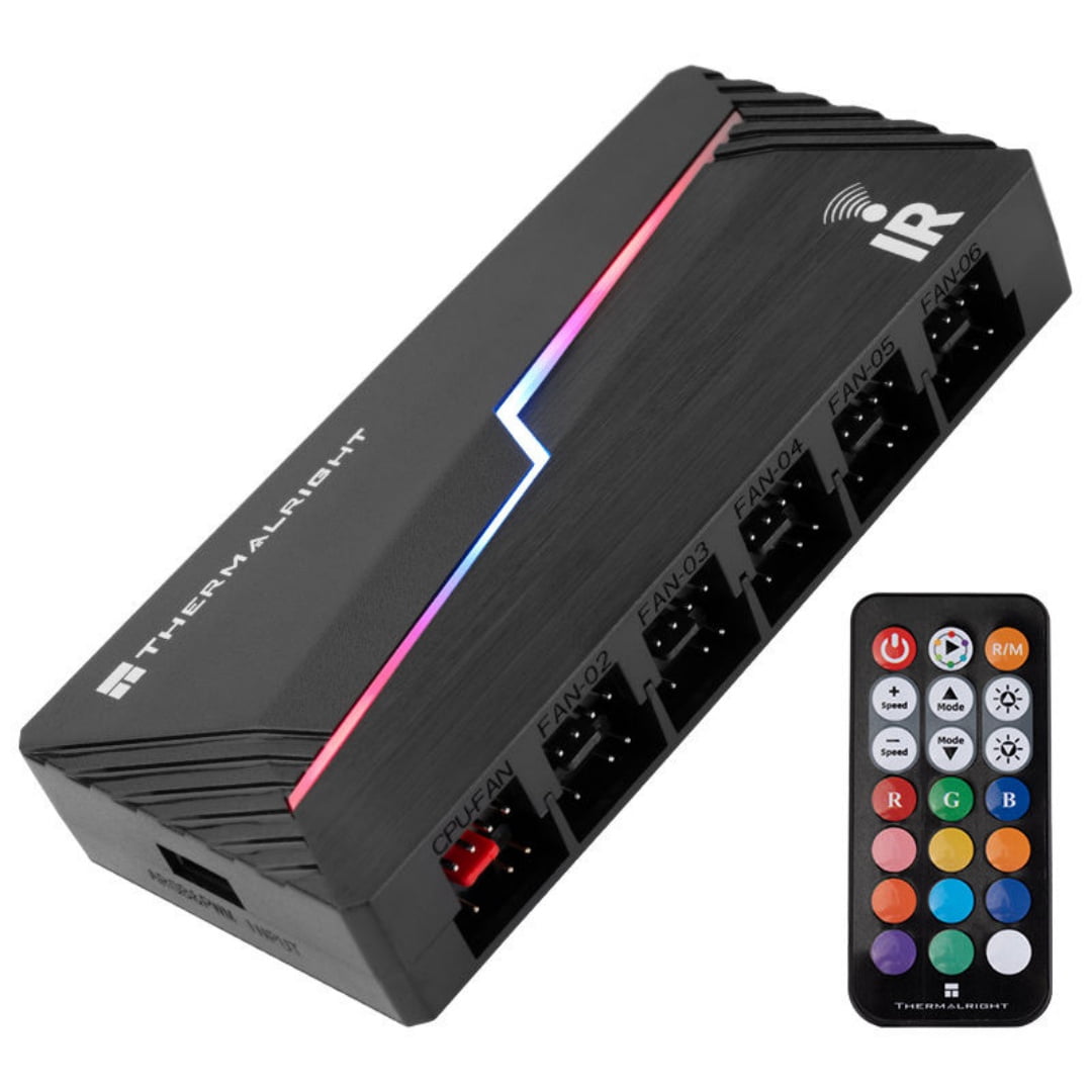 Thermalright TL-Argb&Fan Hub X12 IR Black Fan Hub Supports Pwm ...