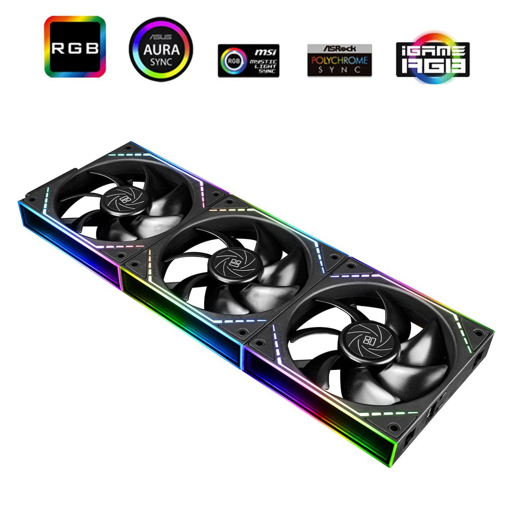 Thermalright TL-M12Q *3 120mm Daisy Chain Case Fans, ARGB Pc Fan Up to ...