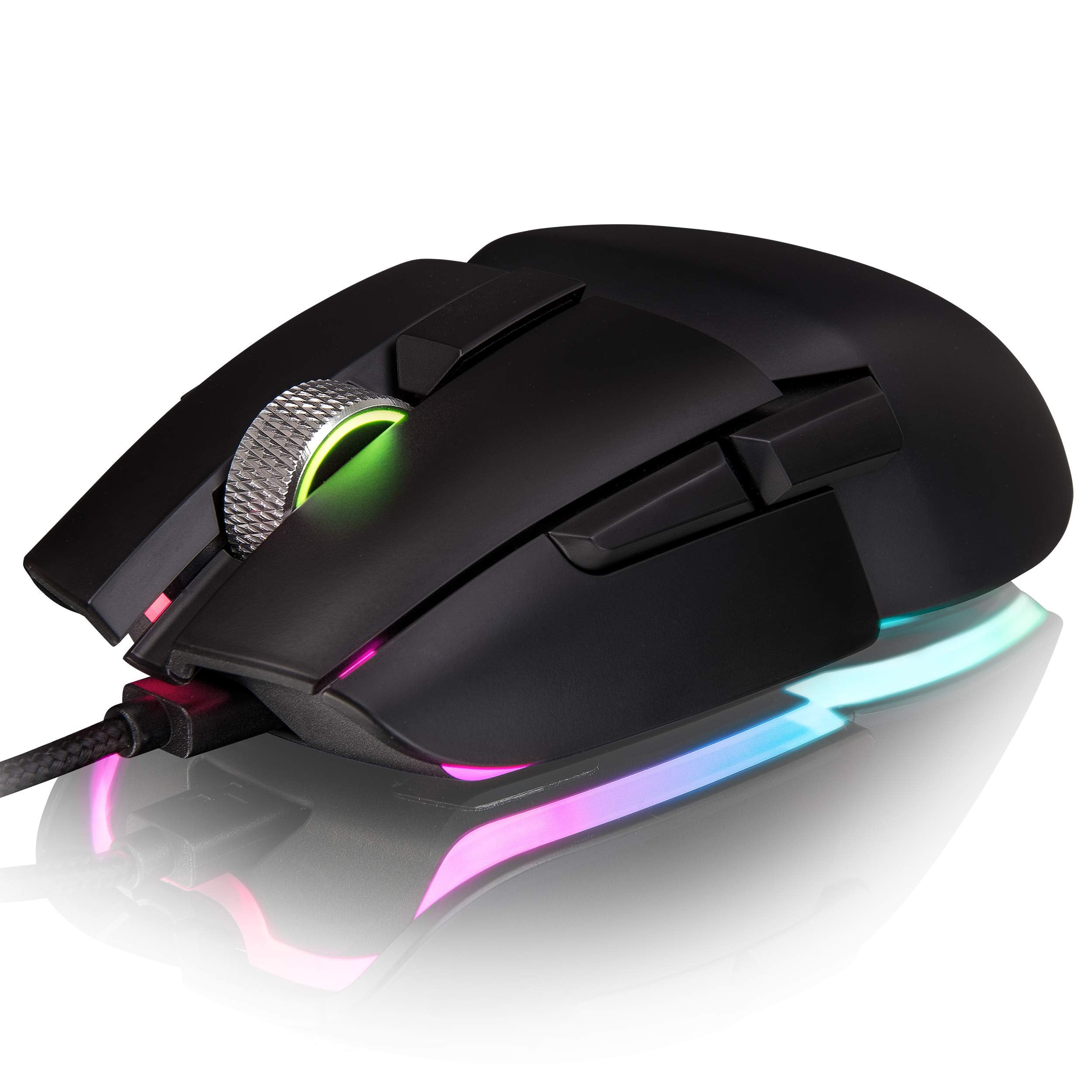 Thermaltake Argent M5 Gaming Mouse, 16.8M RGB Color Software Enabled, 8 ...