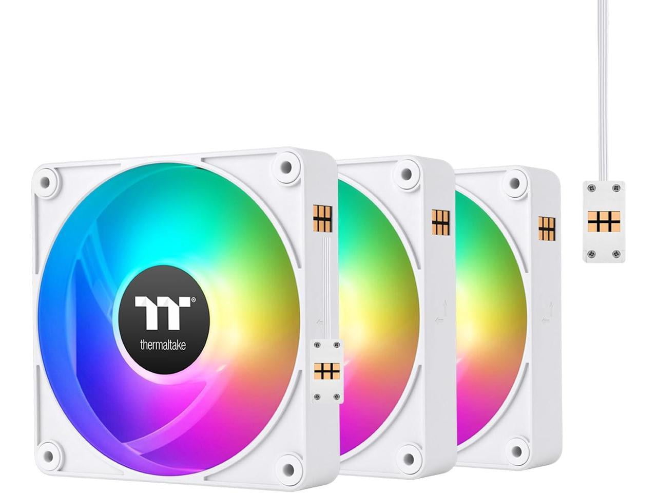 Thermaltake CT120 EX ARGB Reverse PC Cooling Fan White (3-Fan Pack ...