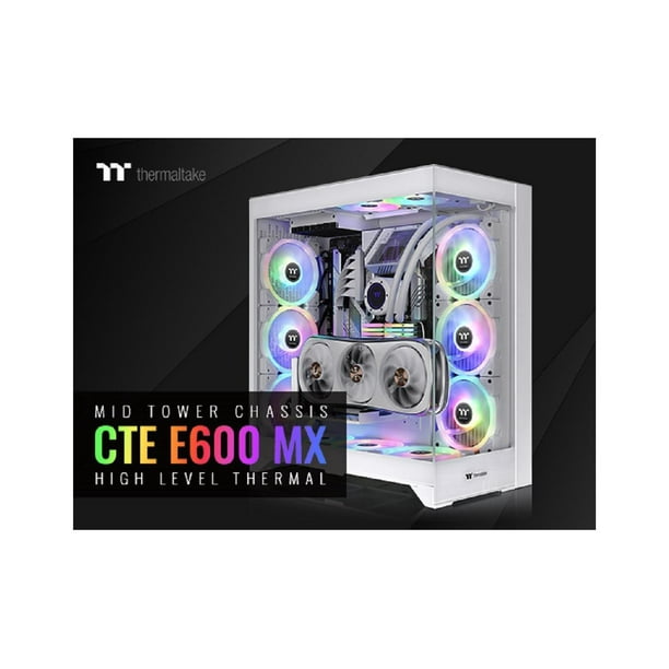 Thermaltake CTE E600 MX Snow Mid Tower E-ATX Case with Centralized ...