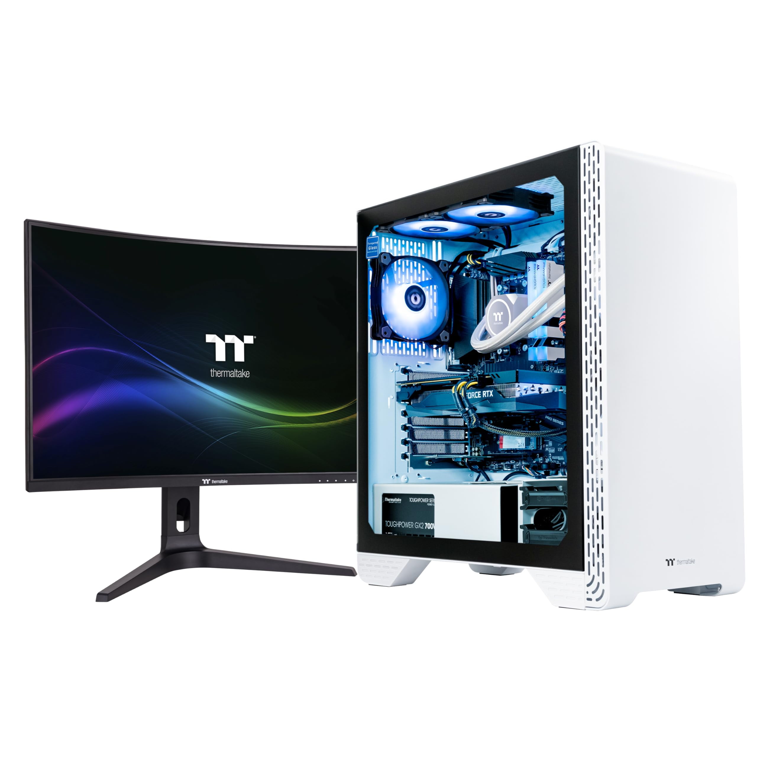 Thermaltake Glacier 360 Gamimg Desktop (Ryzen 5 5600X, RTX 3060, 16GB ...