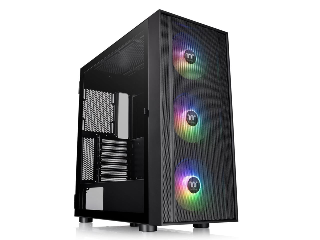Thermaltake H570 TG Black ATX Mid Tower ARGB Tempered Glass Computer ...
