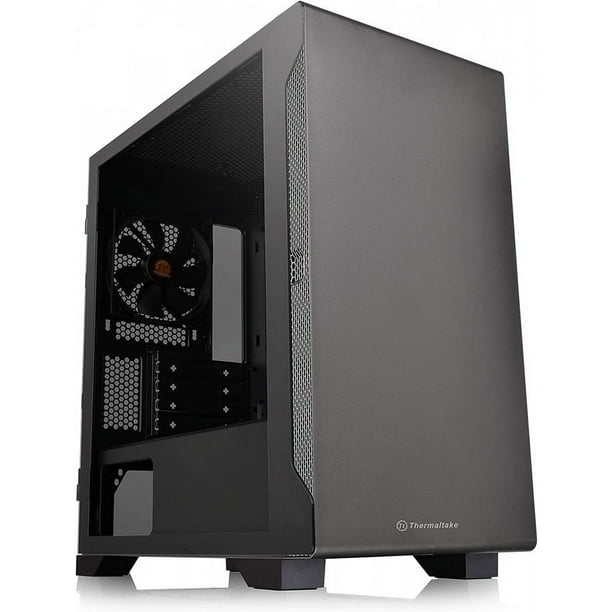 Thermaltake S100 Black Tempered Glass Computer Case - Walmart Business ...