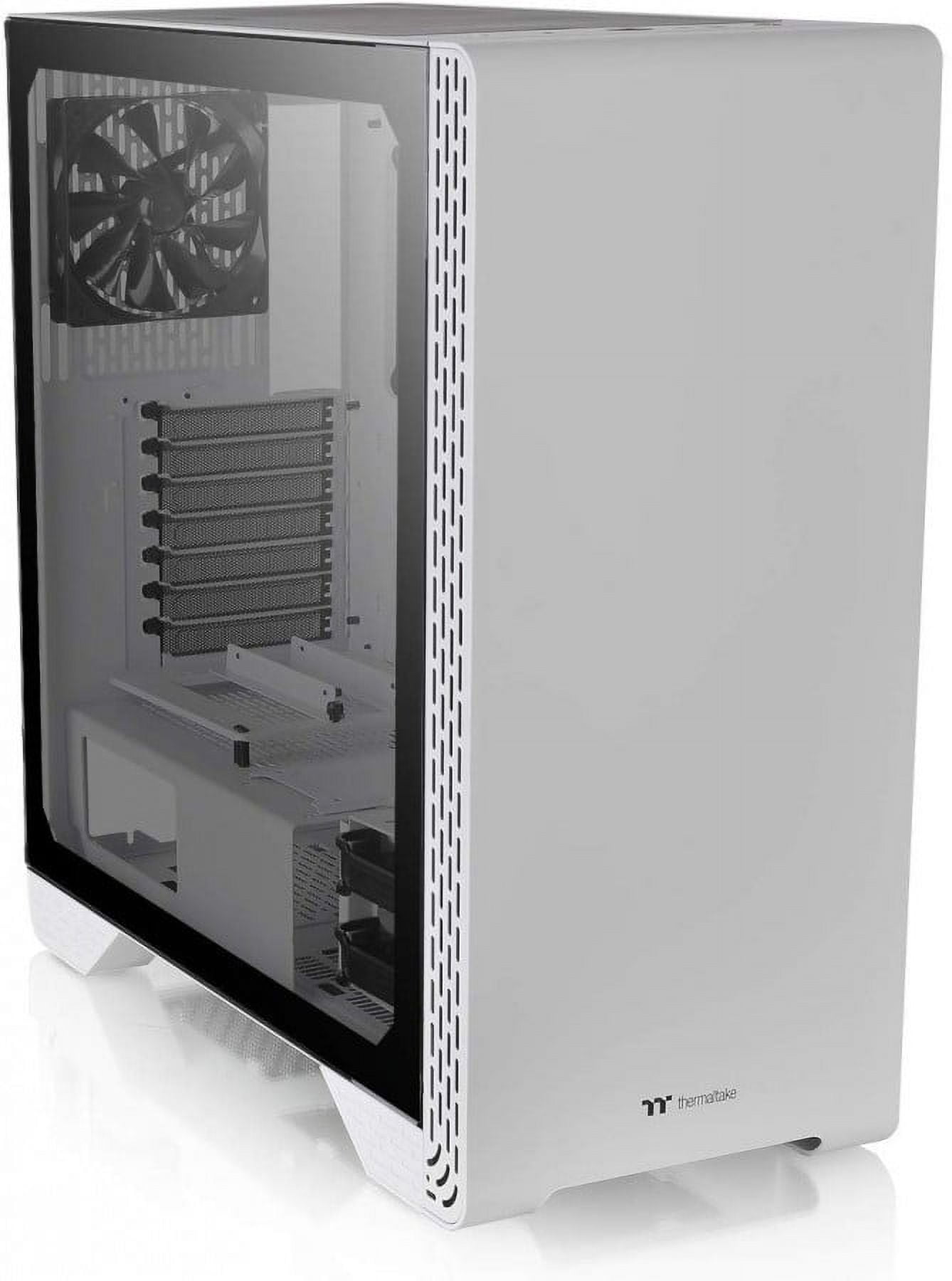 Thermaltake S300 Tempered Glass Case - White - Walmart.com