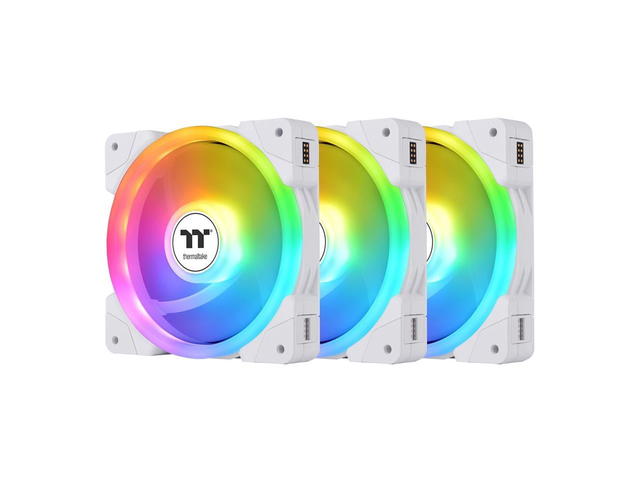 Thermaltake SWAFAN EX 12 ARGB PC Cooling Fan White, 3-Fan pcak, 500 ...