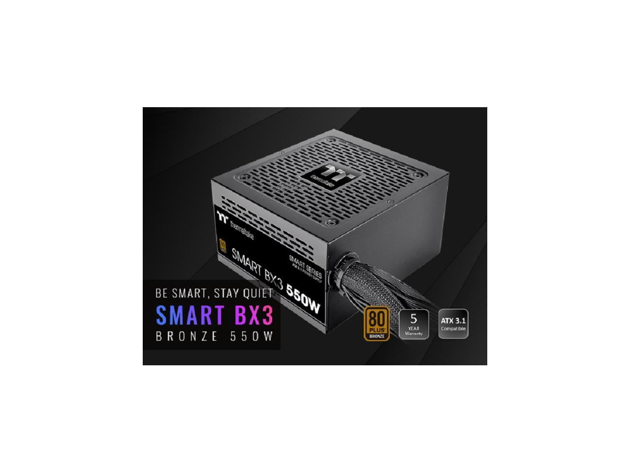 Thermaltake Smart BX3 550W 80Plus Bronze ATX 3.1 Standard Power Supply; Non-Modular; PS-SPD ...