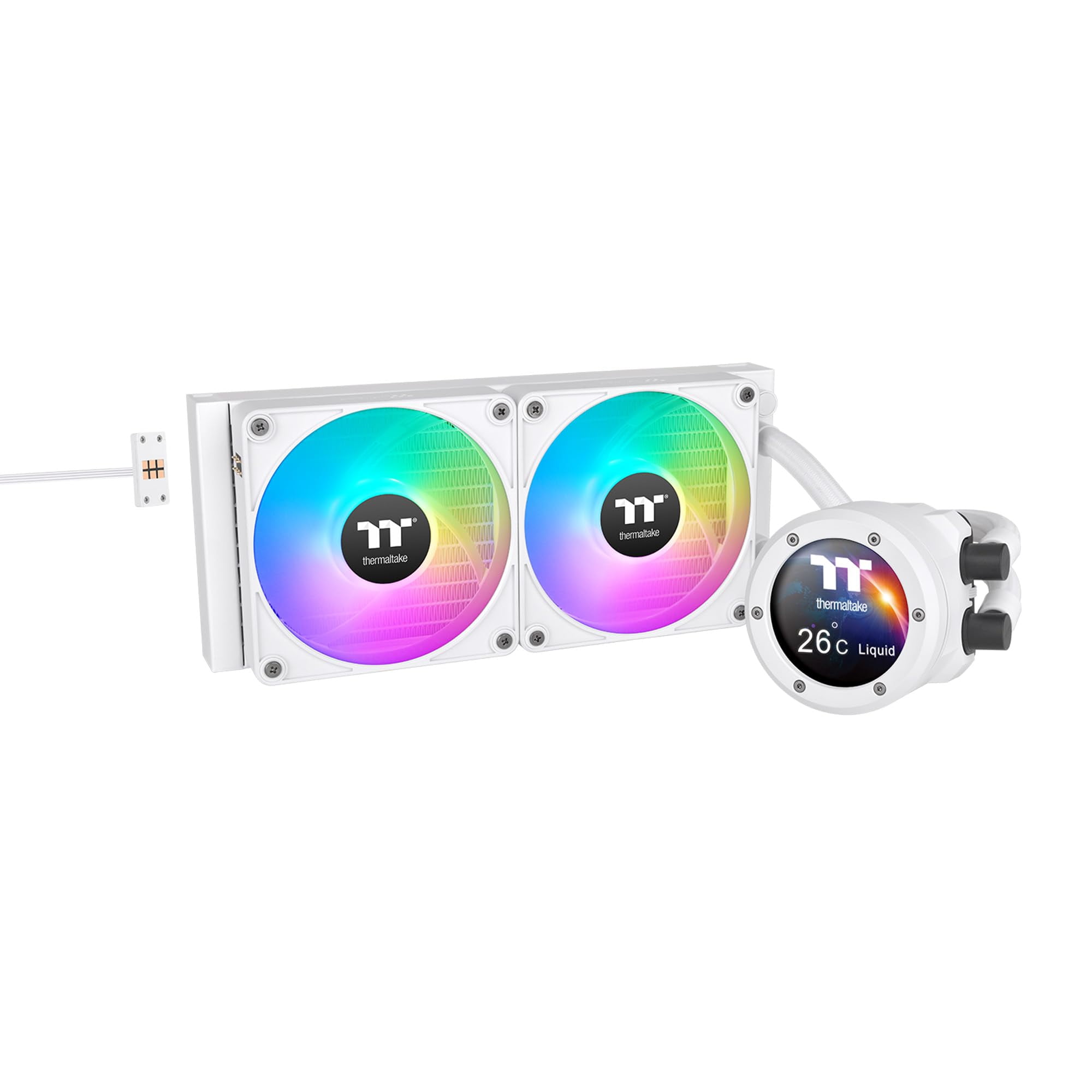 Thermaltake TH240 V2 Ultra SSF20 EX ARGB AIO Cooler/Snow/Water Block 2. ...