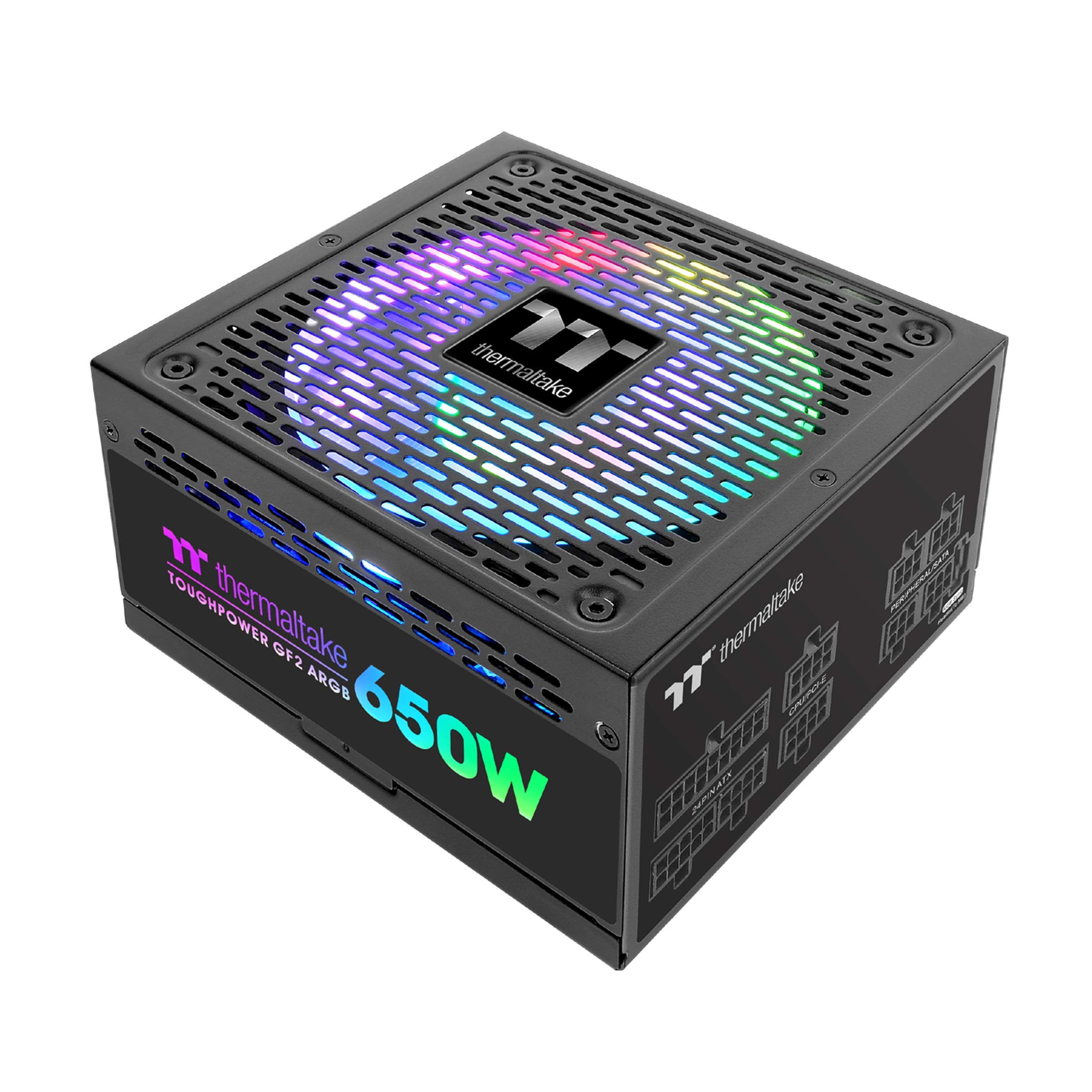 Thermaltake Toughpower GF2 ARGB RRF12 650W 80+ Gold 16.8 Million Colors ...