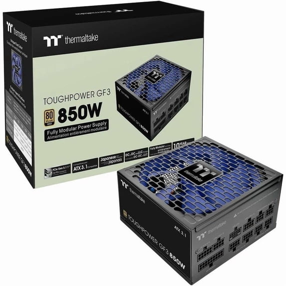 Thermaltake Toughpower GF3 ATX 3.0 Full Modular Gen5 Power Supply ...