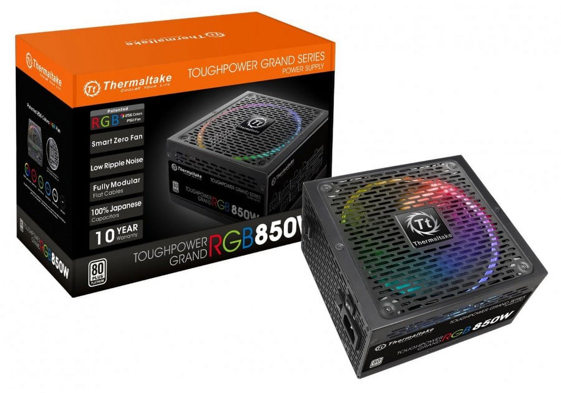 Thermaltake Toughpower Grand RGB Platinum Full-Modular Power Supply - 850W. - Walmart.com