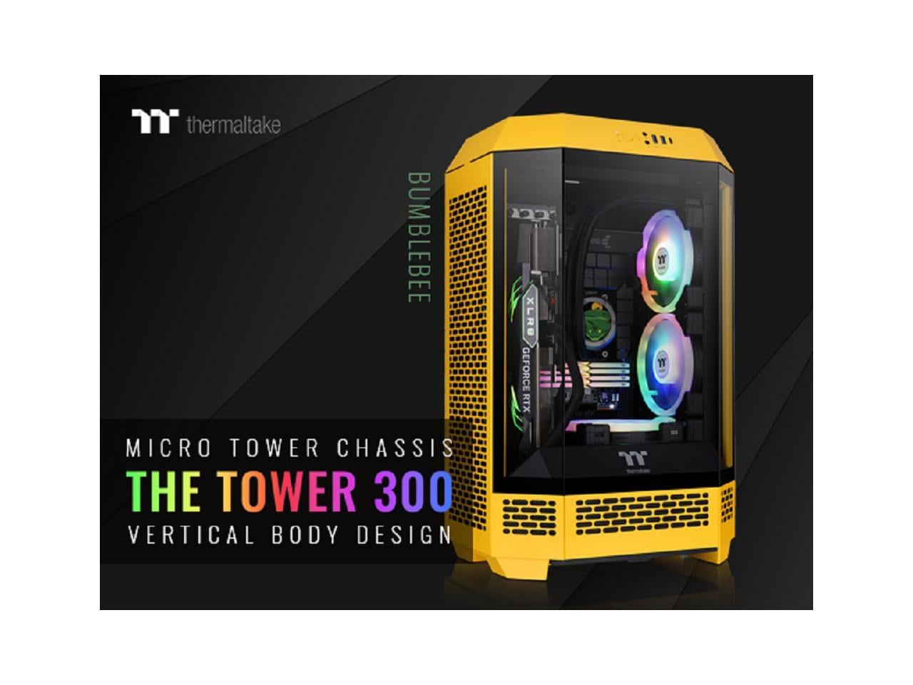 Thermaltake The Tower 300 Bumblebee Micro Tower Chassis - Walmart.com