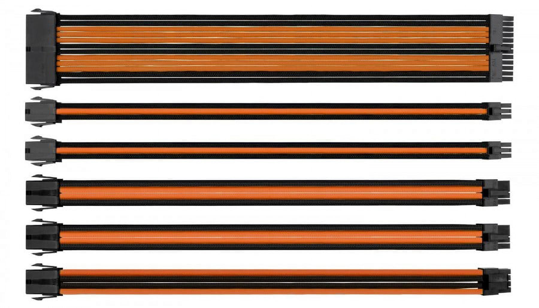 Thermaltake TtMod Sleeve PSU Extension Kit - Black/Orange - Walmart.com