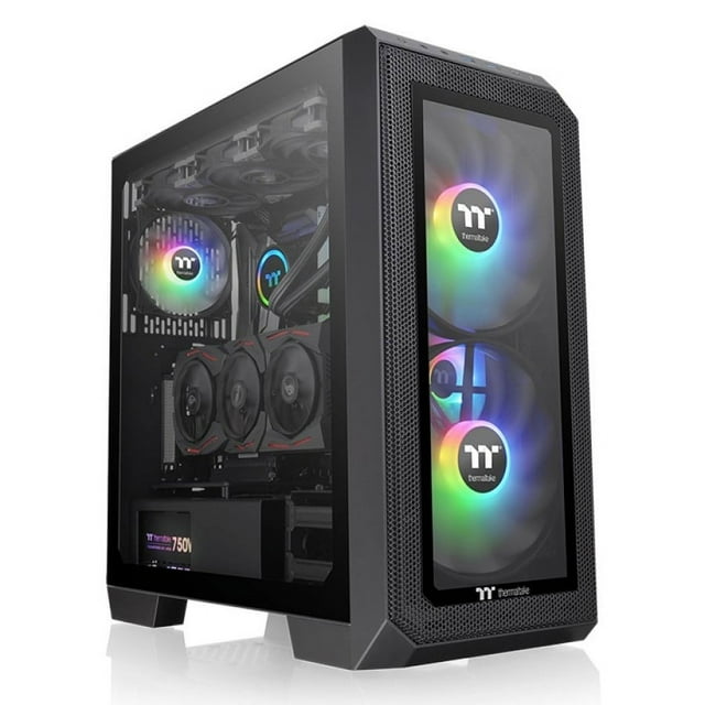 Thermaltake View 300 MX TG ARGB Computer Case - Black - Walmart.com