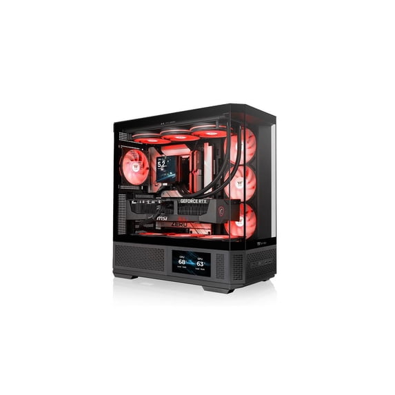 Thermaltake View 370 TG ARGB; Mid Tower Chassis; 1x360mm SF360 ARGB PWM ...