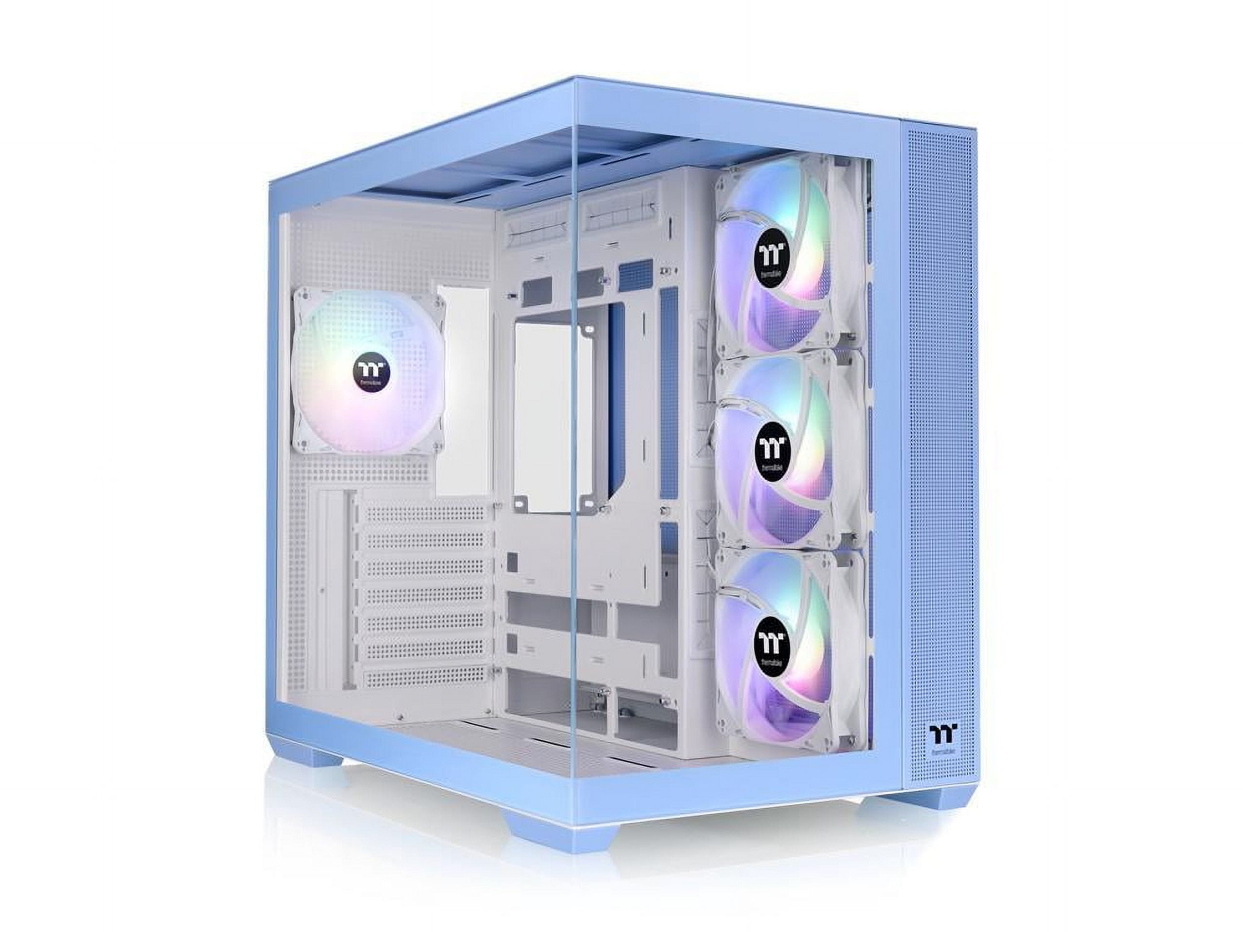 Thermaltake View 380 TG ARGB Hydrangea Blue ATX Case; 4x120mm ARGB Fans ...