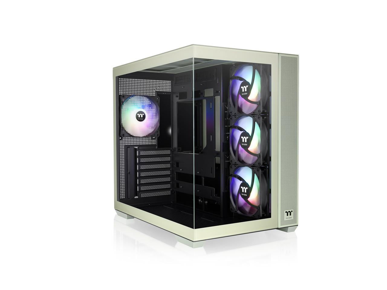 Thermaltake View 380 TG ARGB Matcha Green ATX Case; 4x120mm ARGB Fans ...