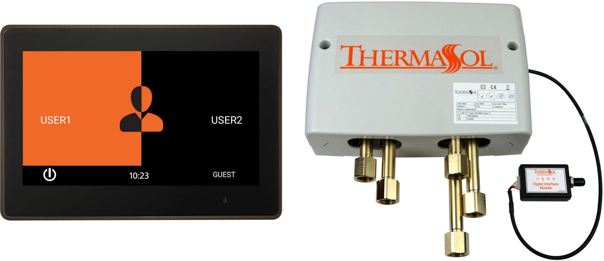 Thermasol Dspu-Tt10 Thermatouch 10" Lcd Touchscreen Steam Shower ...