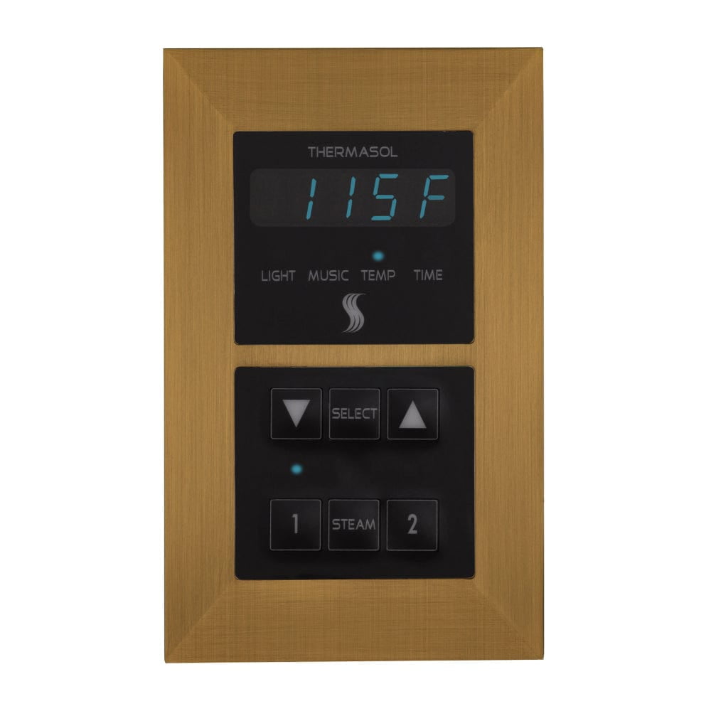 Thermasol Semr Signature Programmable Steam Shower Controller - Brass ...