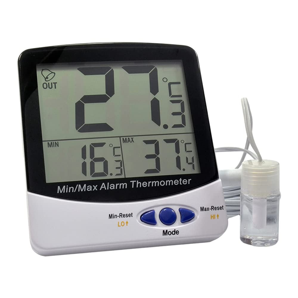 Thermco ACC895BLK Large Digit Triple Display Bottle Digital Thermometer ...