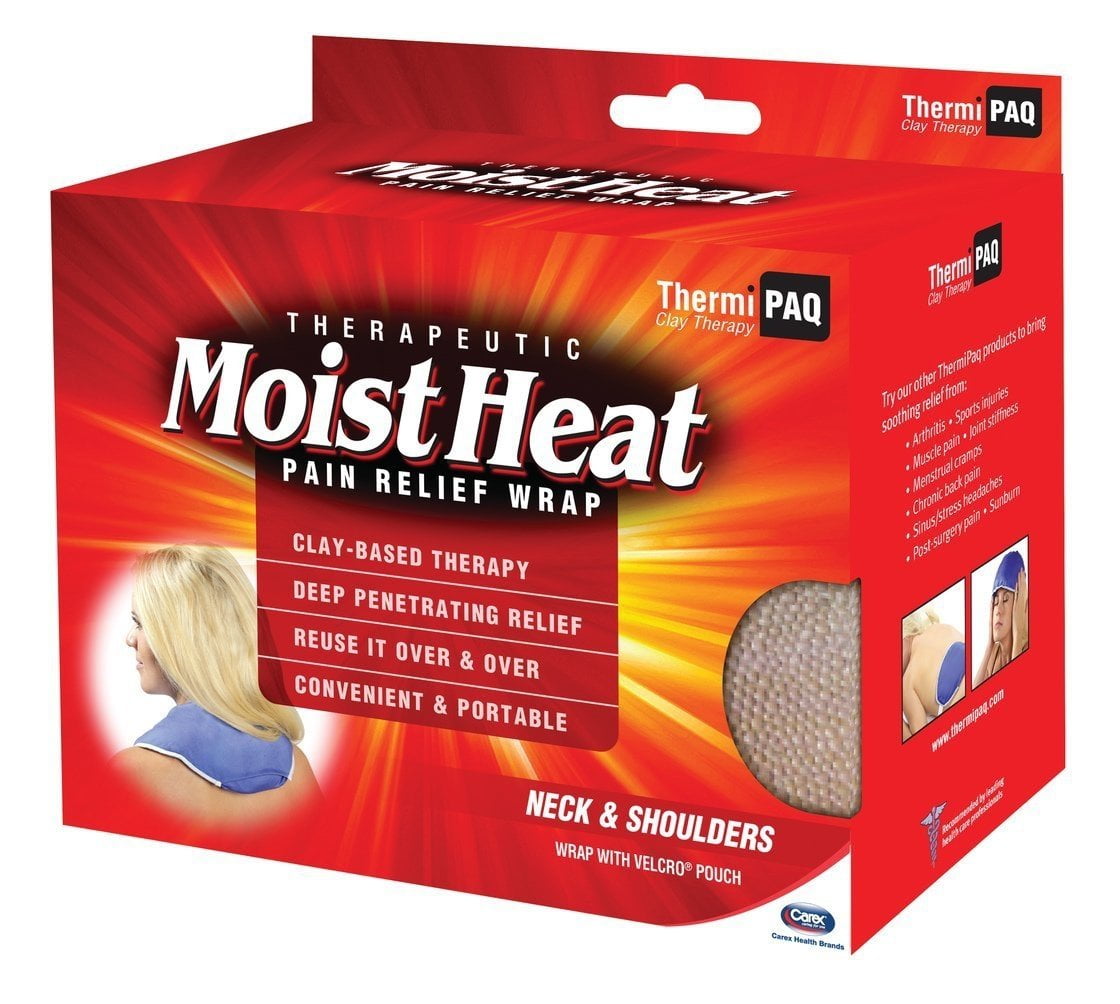 ThermiPaq Heat Pain Relief Wrap for Neck and Shoulders, Therapeutic ...
