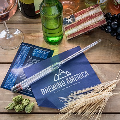 Thermo-Hydrometer Triple Scale Single: ABV Tester Professional NIST ...